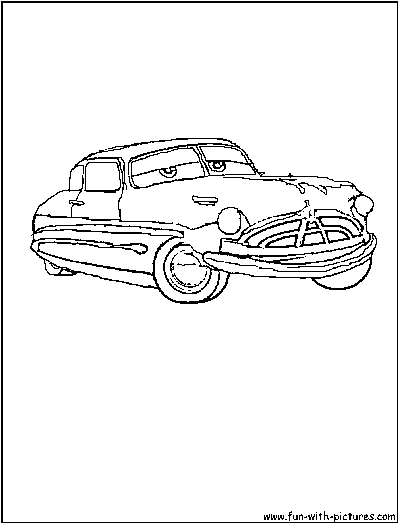 Disney Cars Hudson Coloring Page Disney Cars Hudson Coloring Page